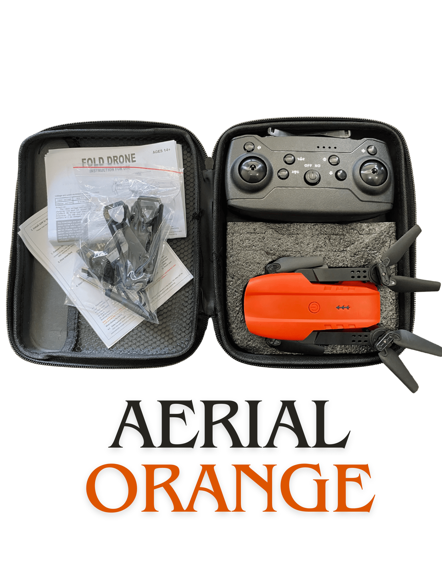 Aerial Orange 4K Double Camera HD Shooting, 4K Ultra HD Foldable ...