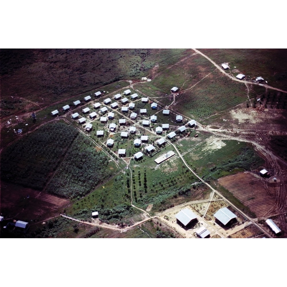 Aerial Photo Of Jonestown History (24 x 18) - Walmart.com