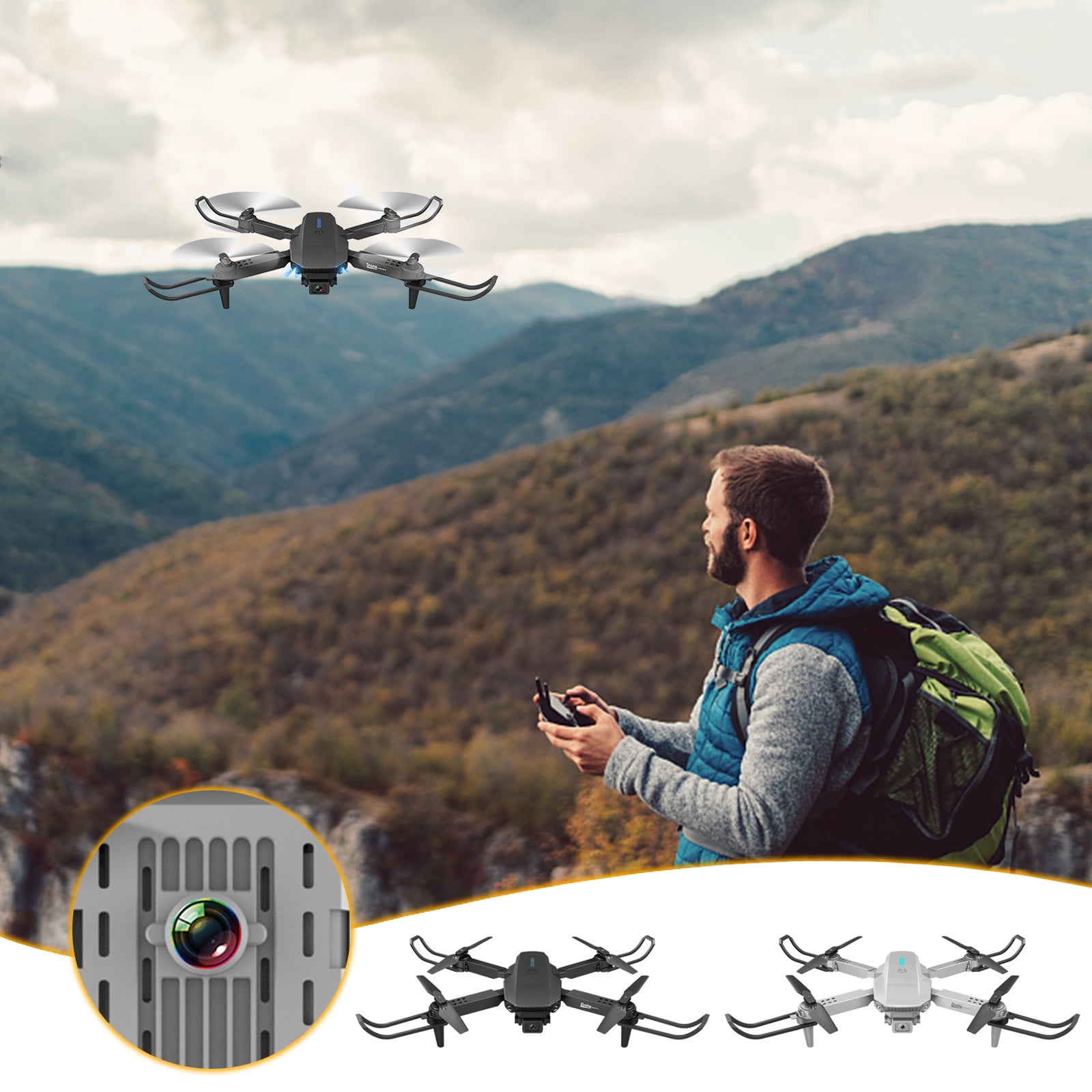 Aerial Photography Drone, High-Definition Camera, Remote-Controlled ...
