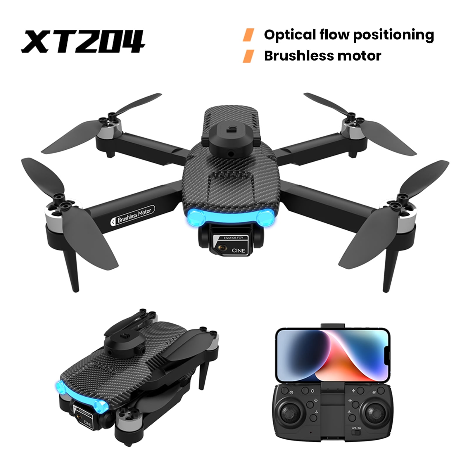 Aerial Photography Drone with 4K Dual Camera Anti-Interference 360 ...