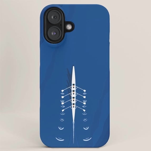 Aerial Rowing Boat Teamwork Sport Illustration H717Protective Case for ...