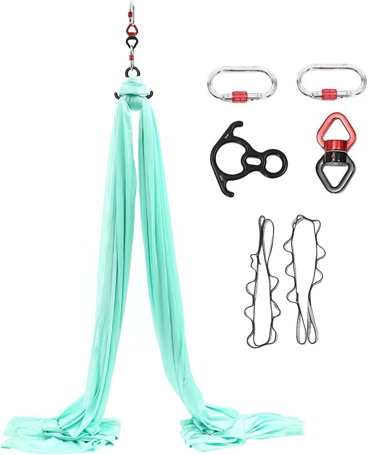 Aerial Silks Equipment, Stretch Aerial Silk Starter Kit for Aerial ...
