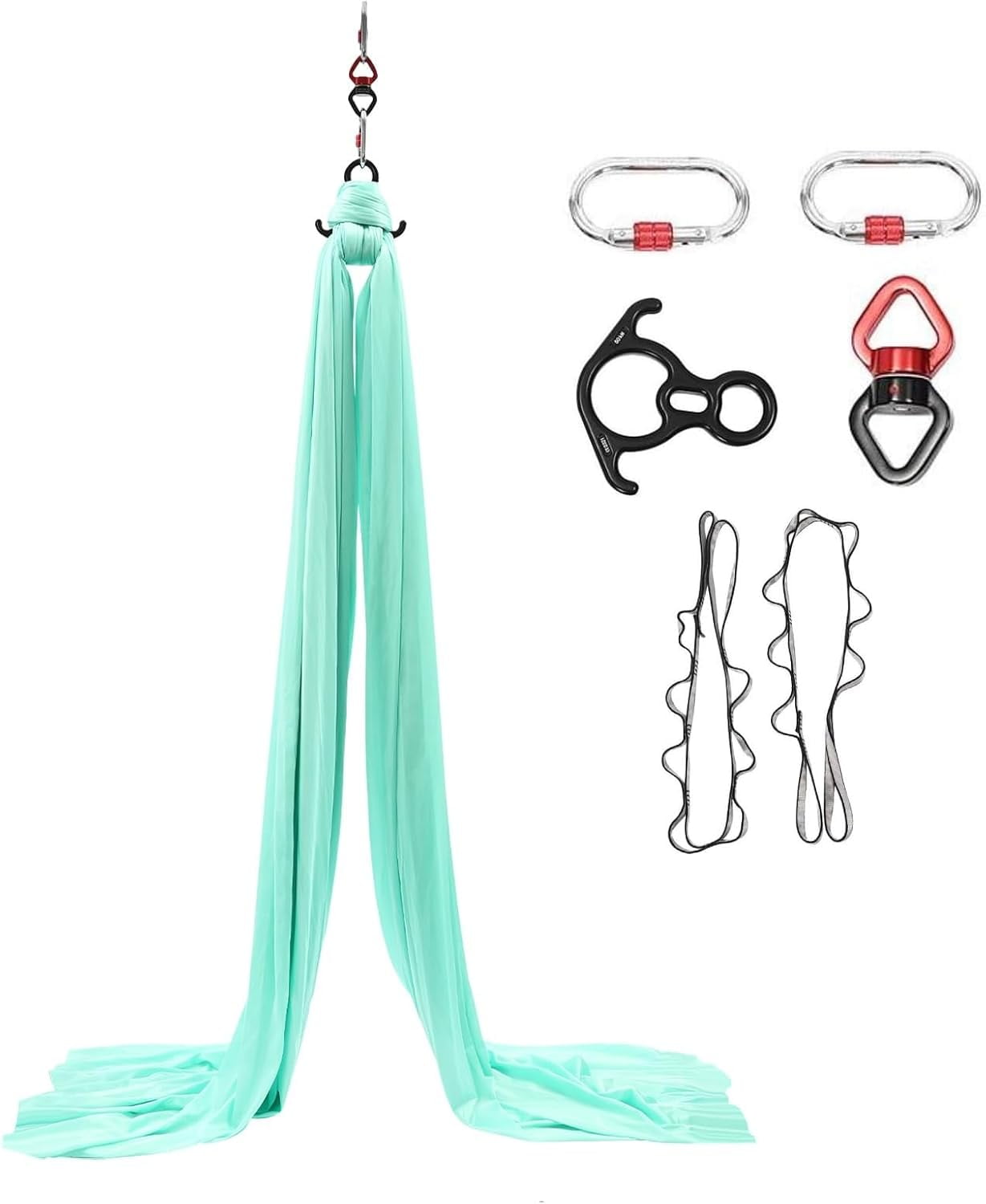 Aerial Silks Equipment, Stretch Aerial Silk Starter Kit for Aerial ...