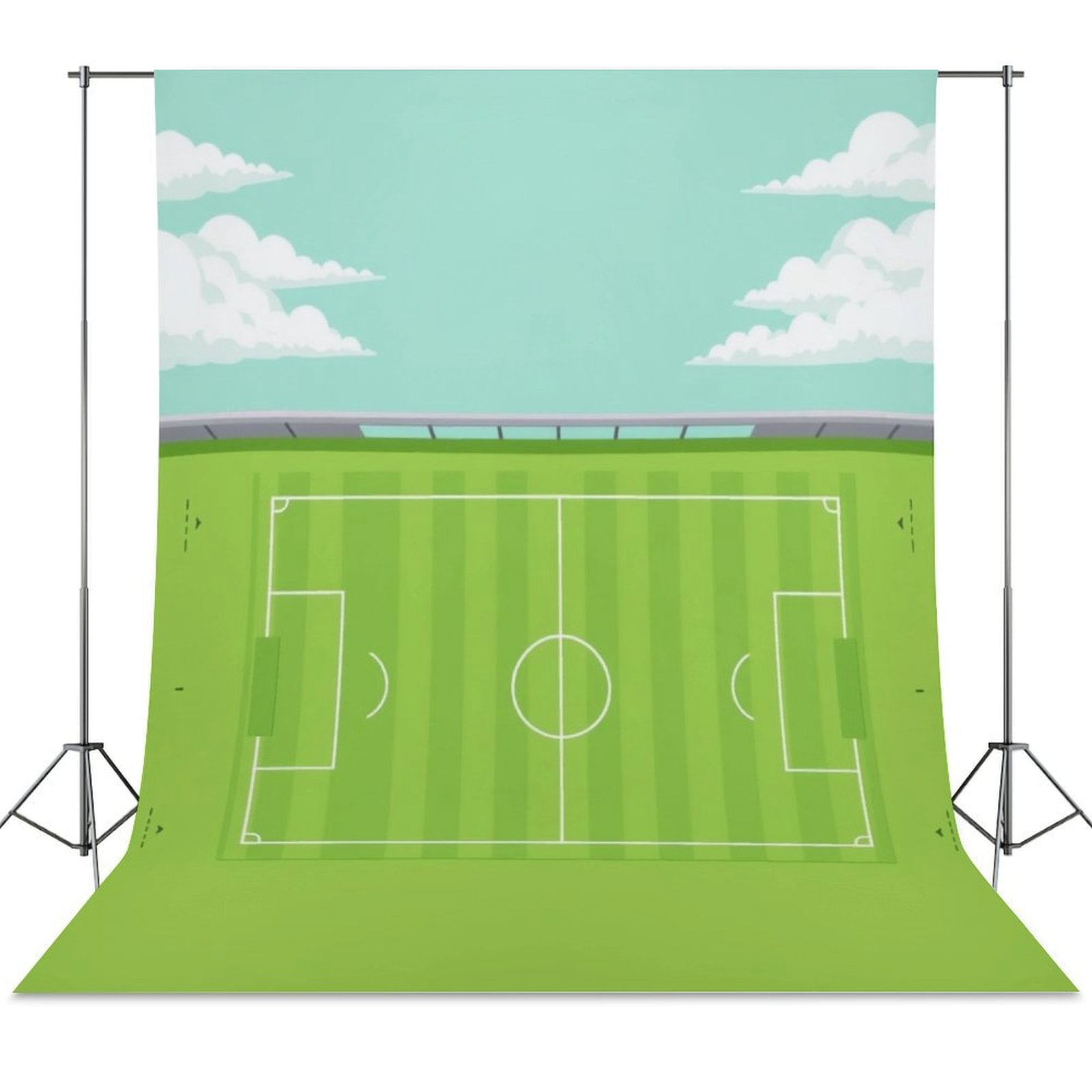 Aerial Soccer Field View Party Backdrop Birthday Decoration Backgrounds ...
