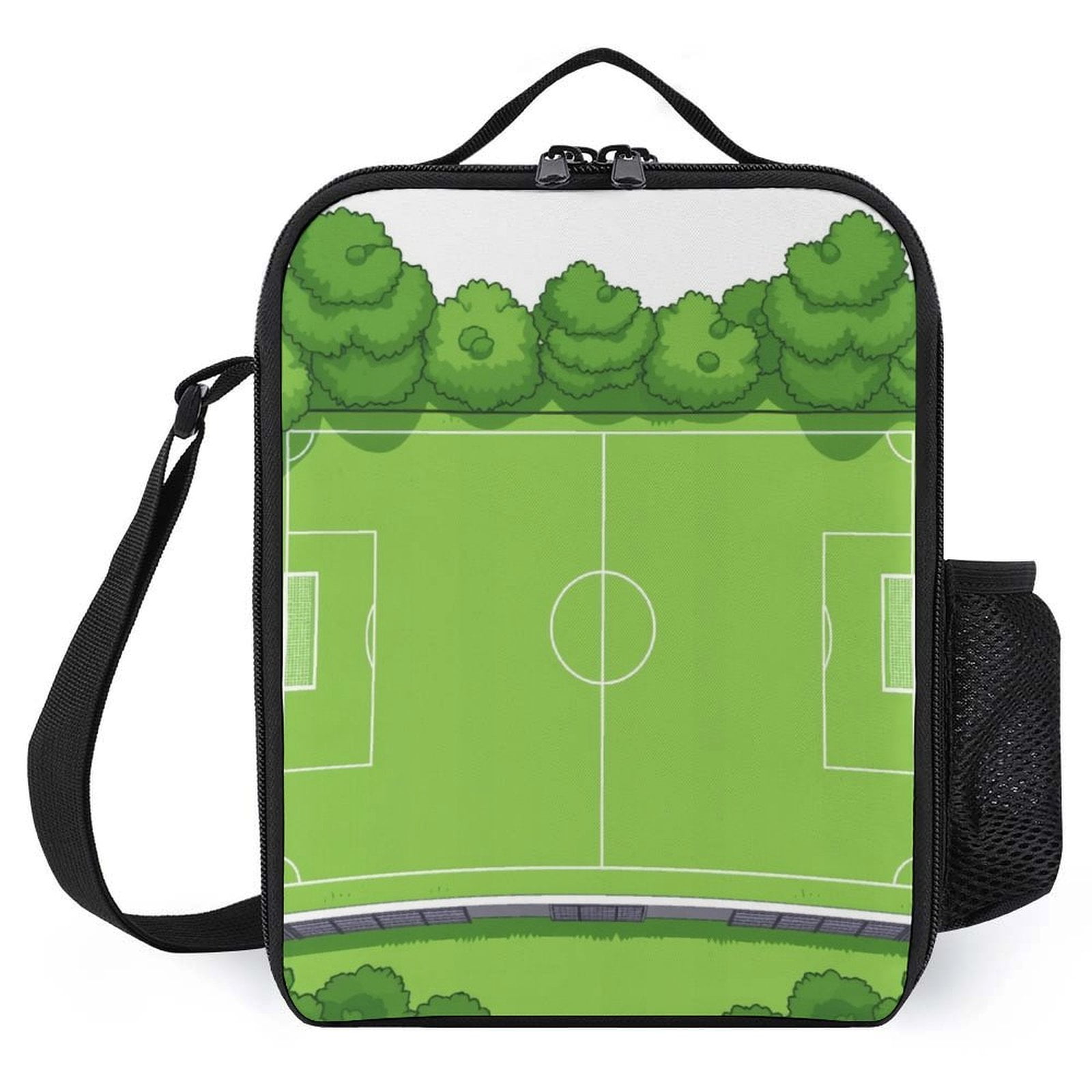 Aerial Soccer Field View Single Sided Messenger Bag Insulated Cooler ...