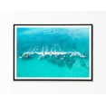 Aerial Surfers Poster Beach Art Aerial Beach Surfers Print Ocean Wall ...