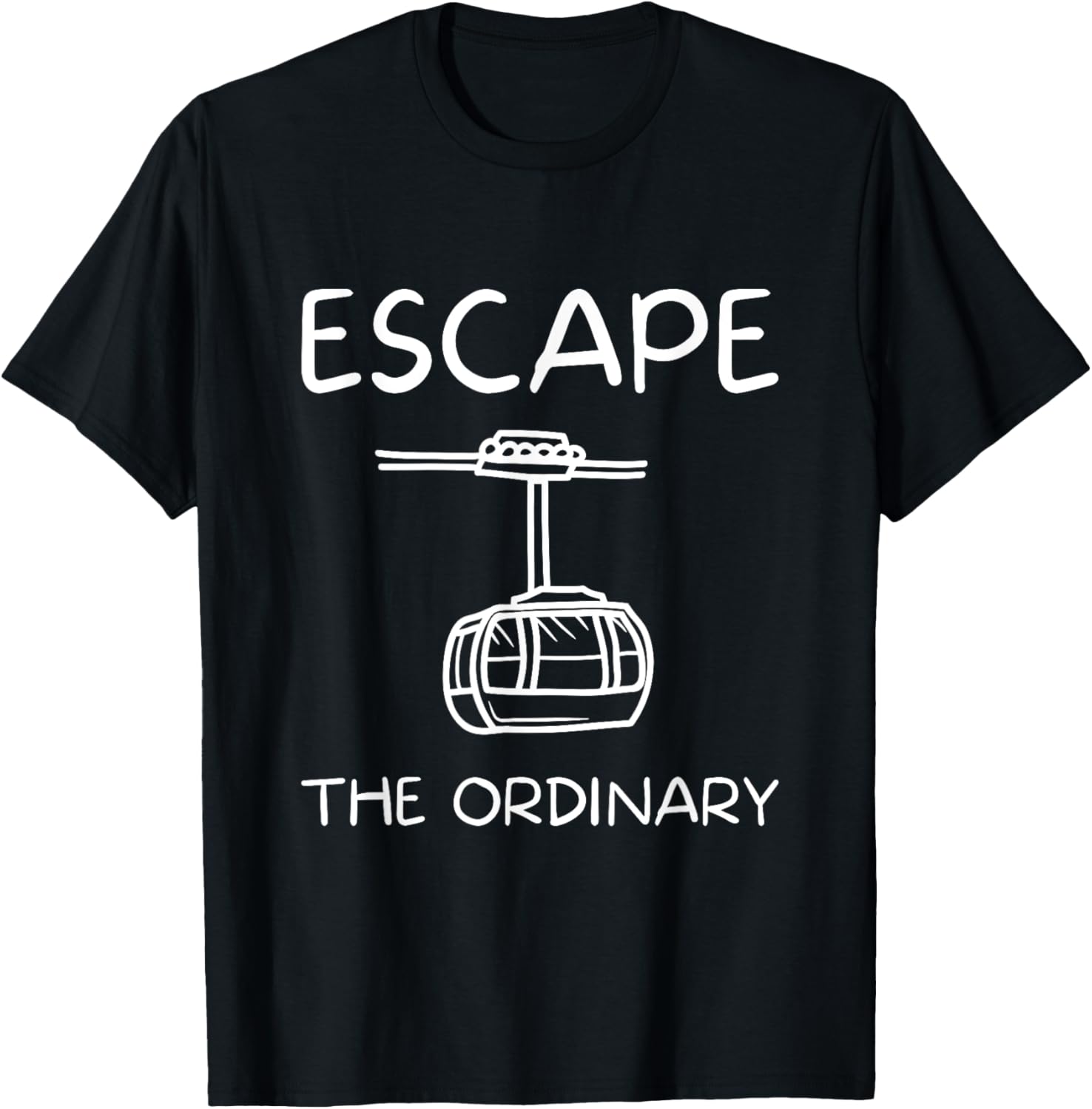 Aerial Tram Tramway Cable Car Cableway Gondola Telferico T-Shirt ...