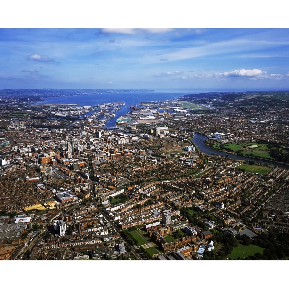 Aerial View Of Belfast Ireland by The Irish Image Collection / Design ...