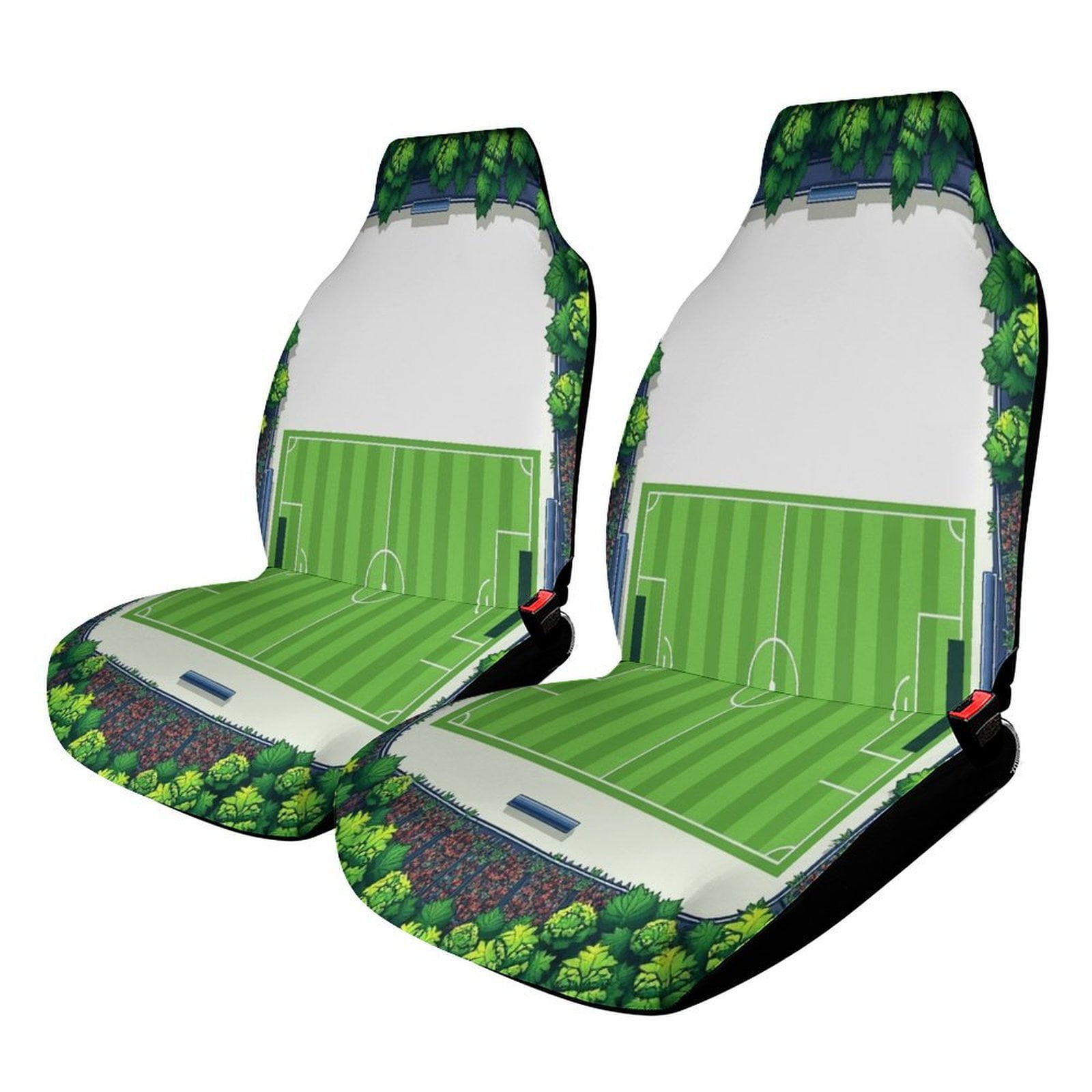 Aerial View Soccer Field(3) Car Seat Covers Pack of 2 Universal Front ...