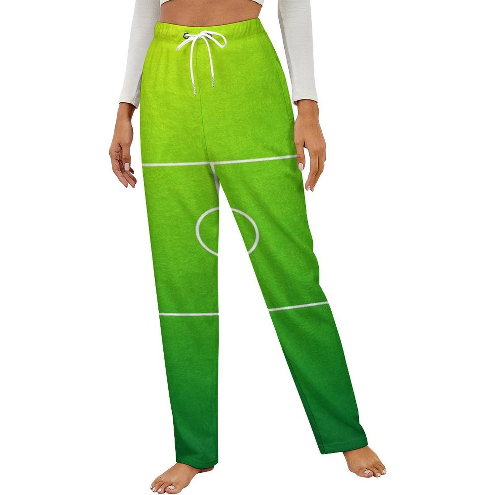 Aerial View Soccer Field Pajamas Pants Women's Pajama Pants Home ...