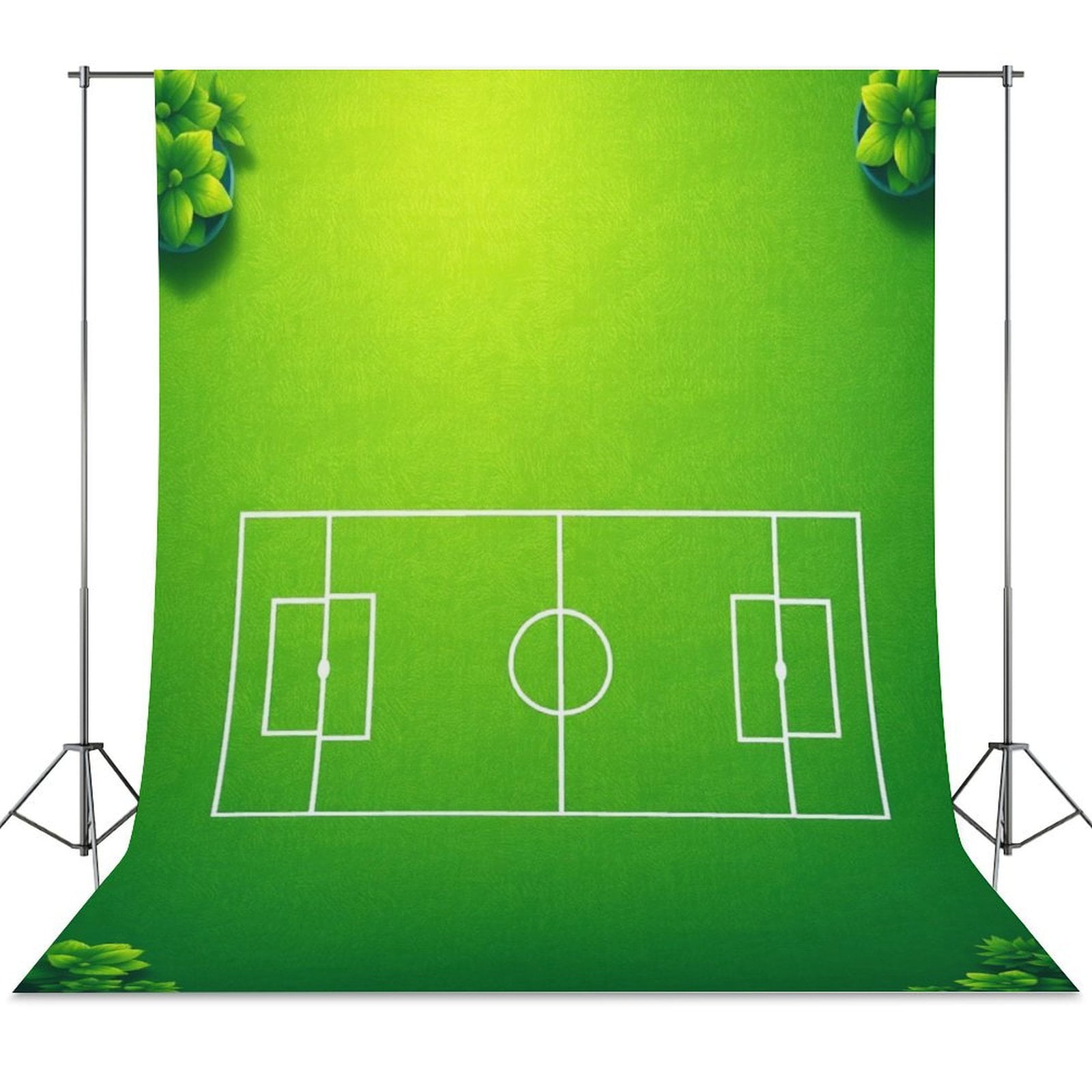 Aerial View Soccer Field Party Backdrop Birthday Decoration Backgrounds ...