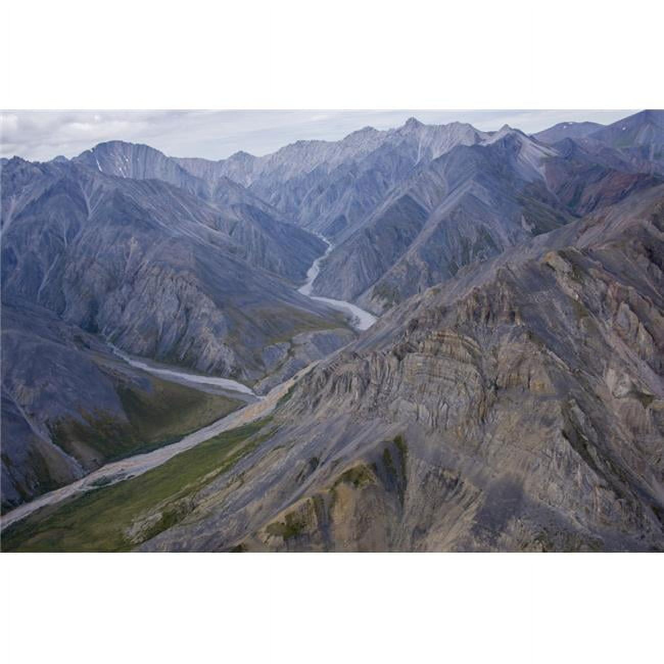 Aerial View of The Brooks Range in Summer Anwr Arctic Alaska Poster ...
