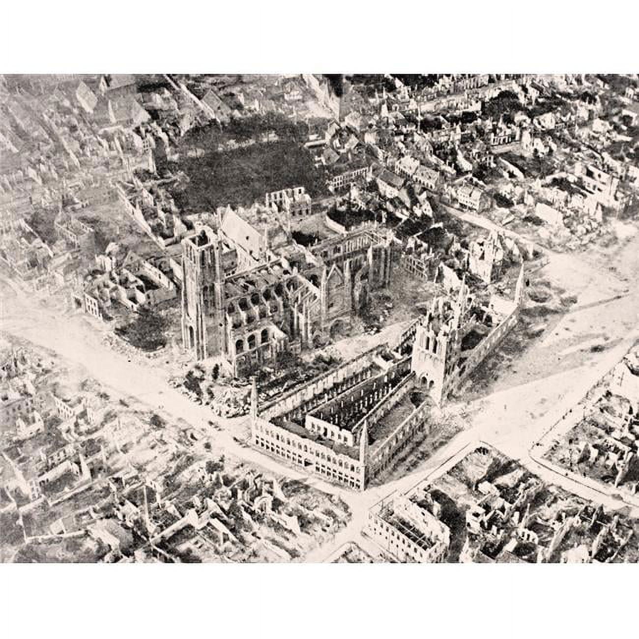 Aerial View of Ypres In 1915 After First & Second Battles of Ypres The ...