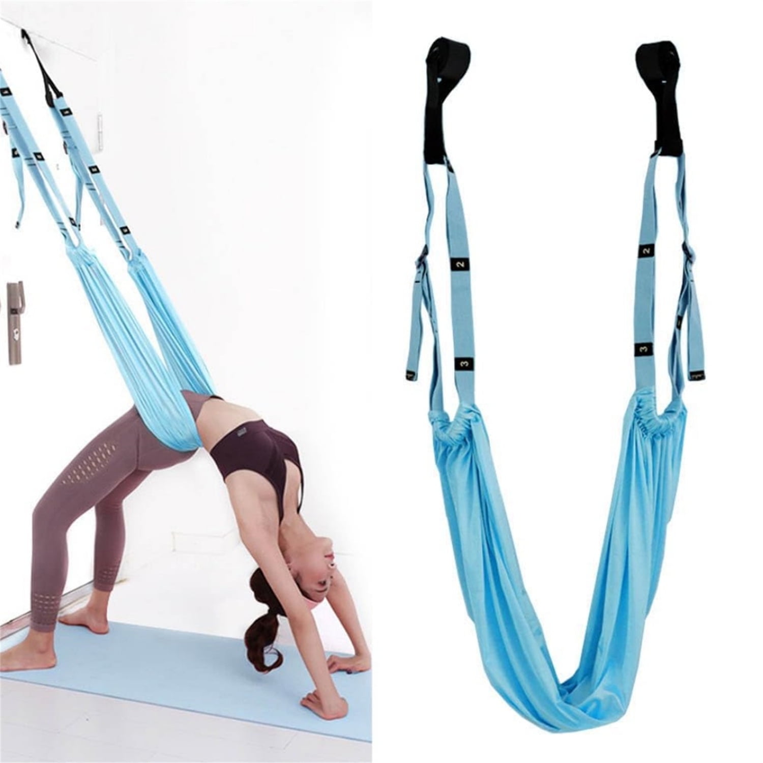 Aerial Yoga Rope,Jademall Yoga Stretching Strap-Leg Stretcher Strap ...
