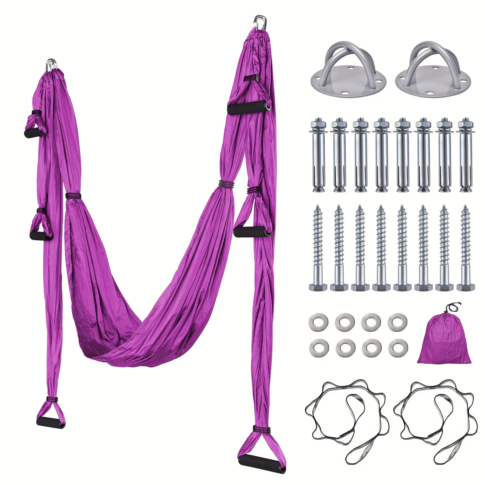 Aerial Yoga Swing Hammock Trapeze Aerial Silk Fabric Yoga Swing for ...