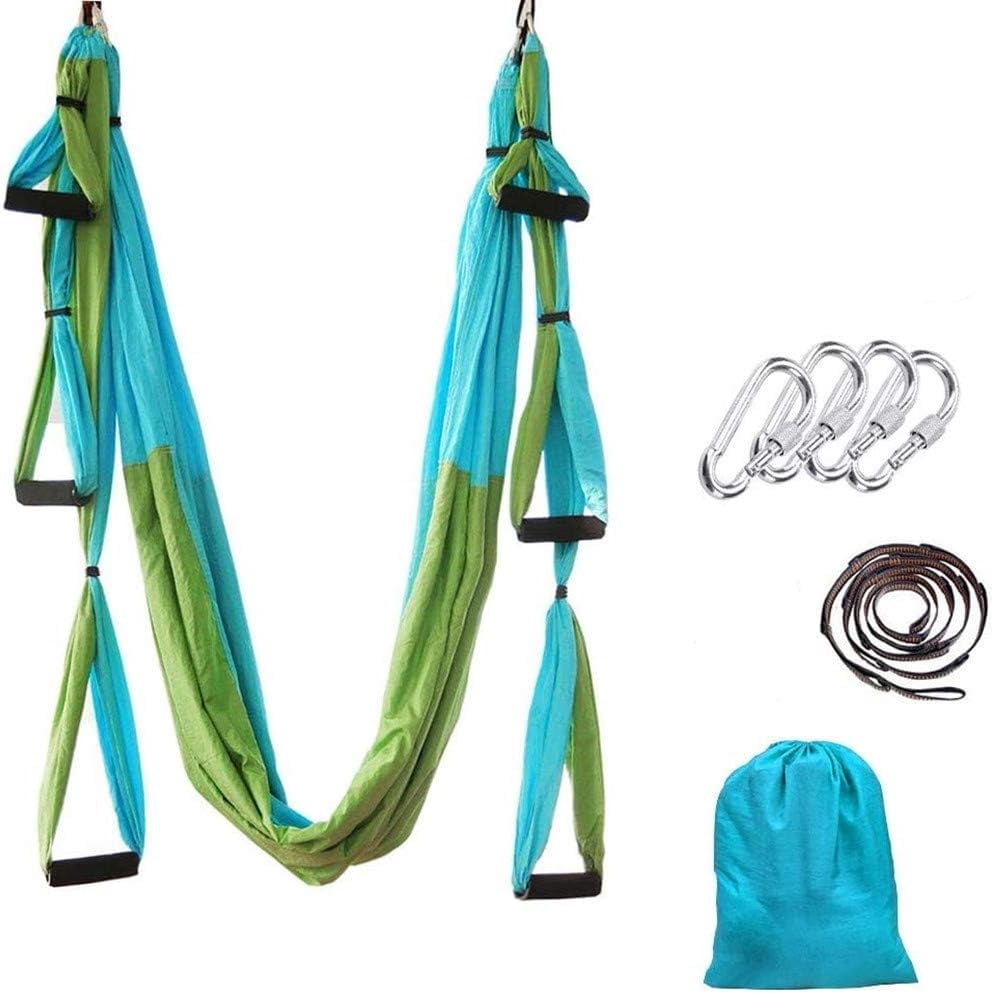 Aerial Yoga Swing Set Green Nylon Ultra Strong - Walmart.com