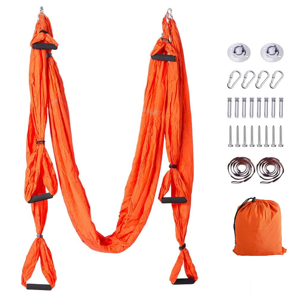 Aerial Yoga Swing Set, Yoga Hammock Flying Trapeze Yoga Kit Aerial Yoga ...