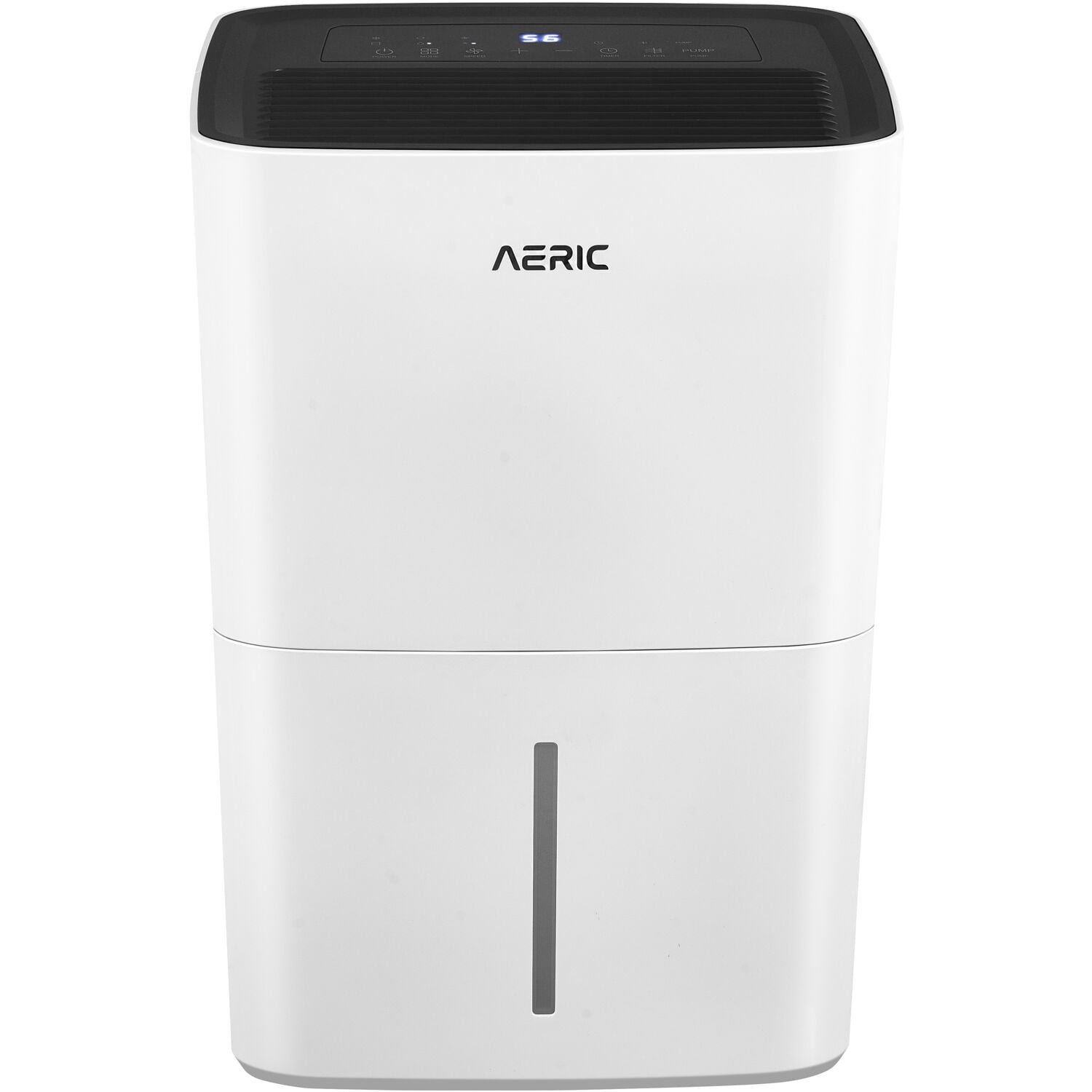 Aeric 50-Pint 4,500 Sq. Ft. Portable Dehumidifier in White, Bucket Full ...