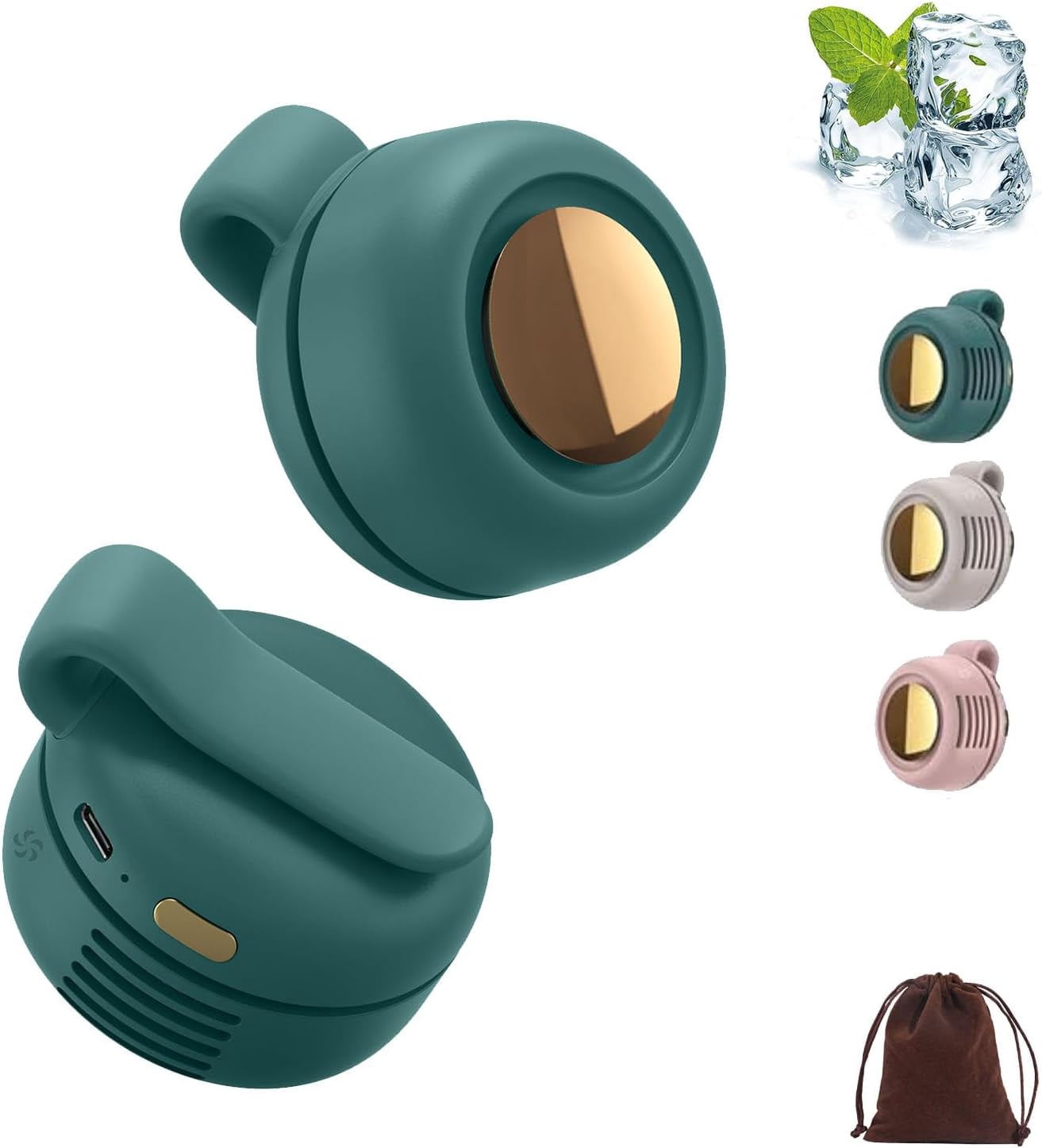 Aerio Clip On Fan, Portable Silent Mini Bladeless Electric Fan ...