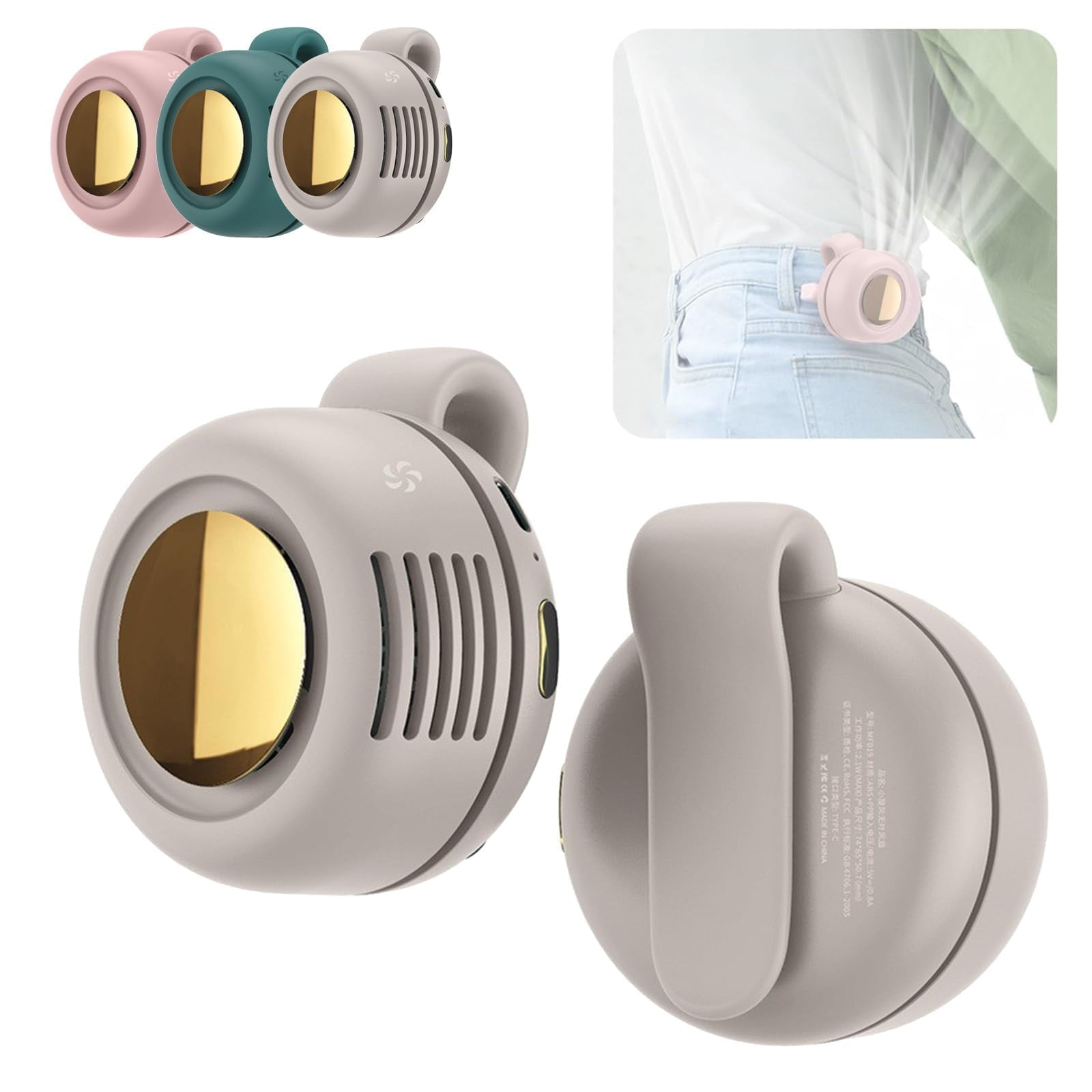 Aerio Clip On Fan,Portable Mini Bladeless Fan Clip On,Portable Silent ...