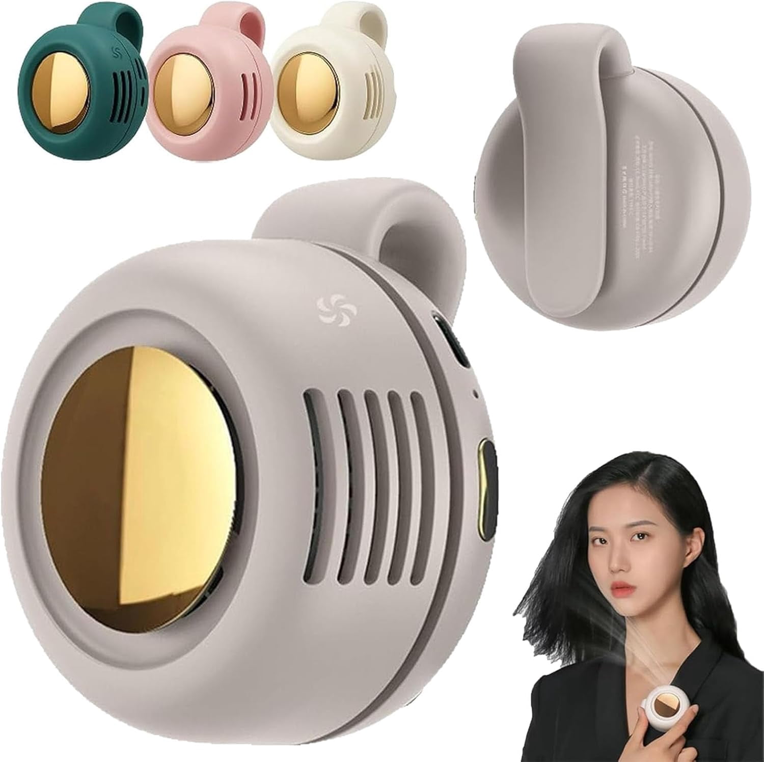 Aerio Clip On Fan, Portable Silent Mini Bladeless Fans, Adjustable 3 ...