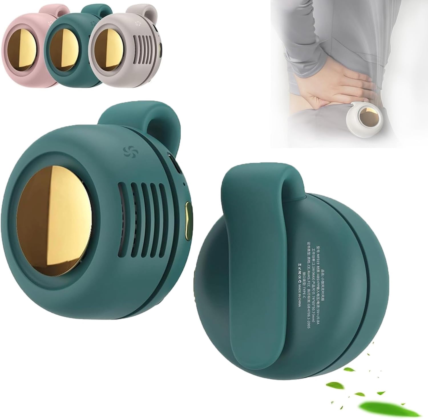 Aerio Clip on Fan, Custom Name Brighnow Portable Fans, Portable Silent ...