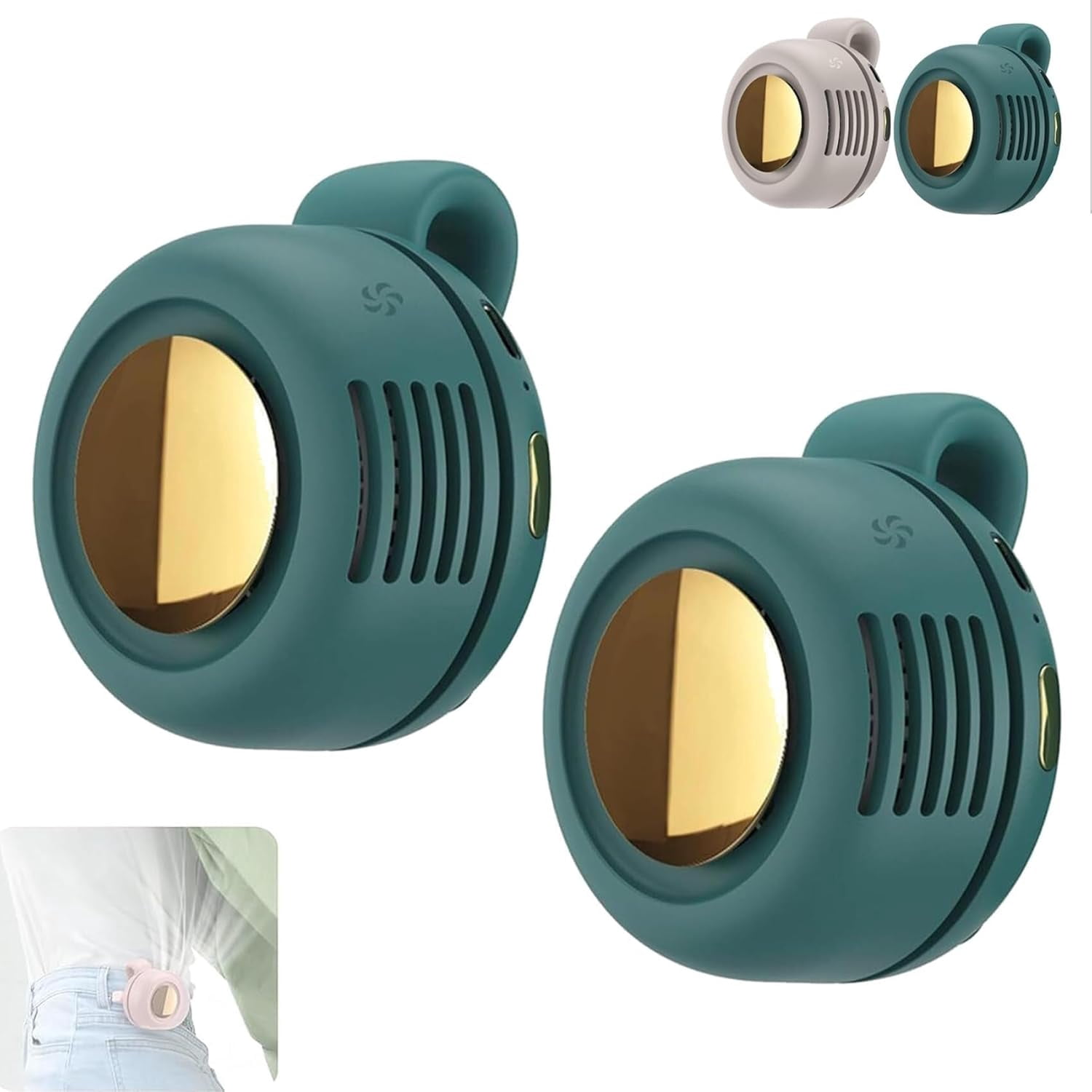 Aerio Clip on Fan, Mini Fan With Clip, Portable Silent Mini Bladeless ...