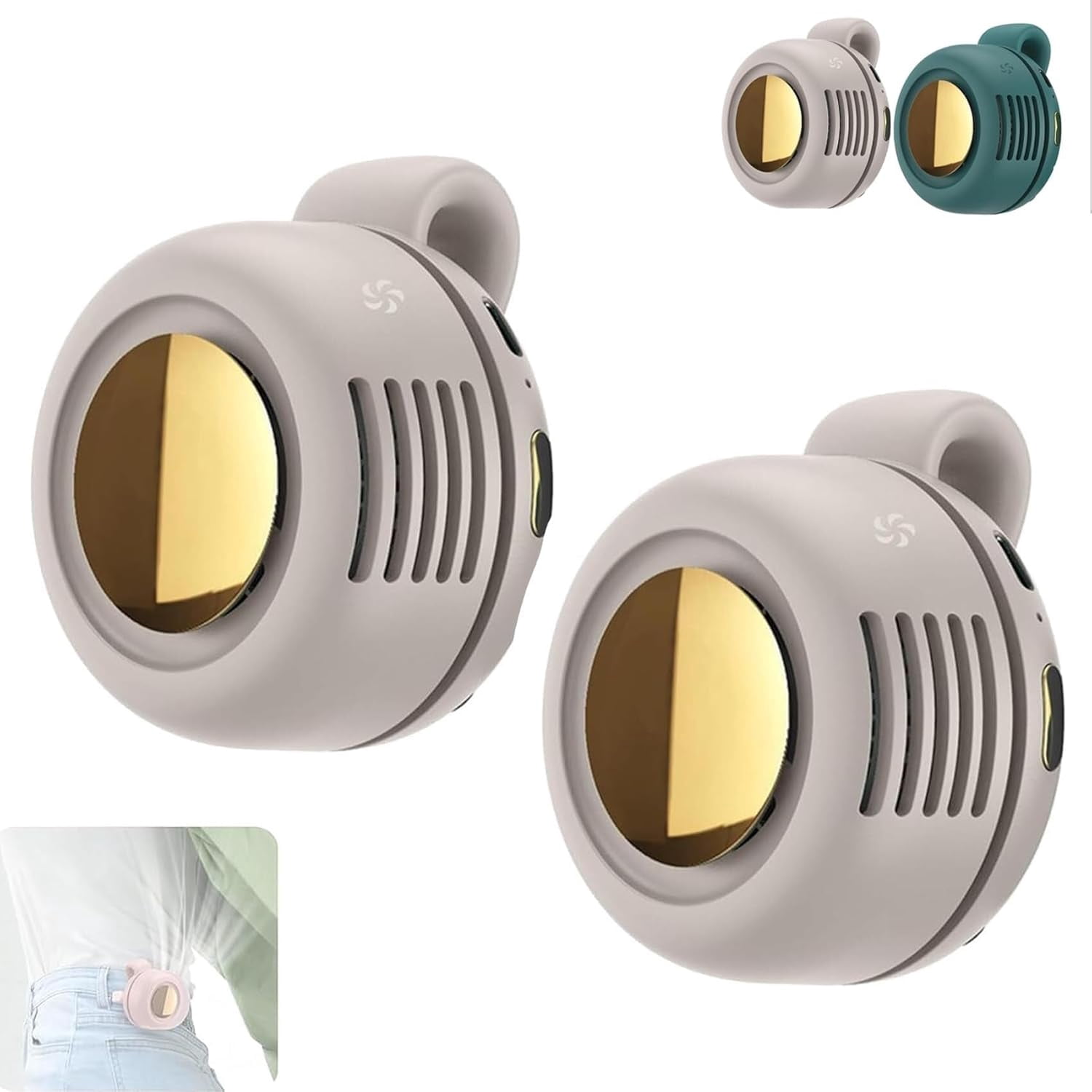 Aerio Clip on Fan, Mini Fan With Clip, Portable Silent Mini Bladeless ...