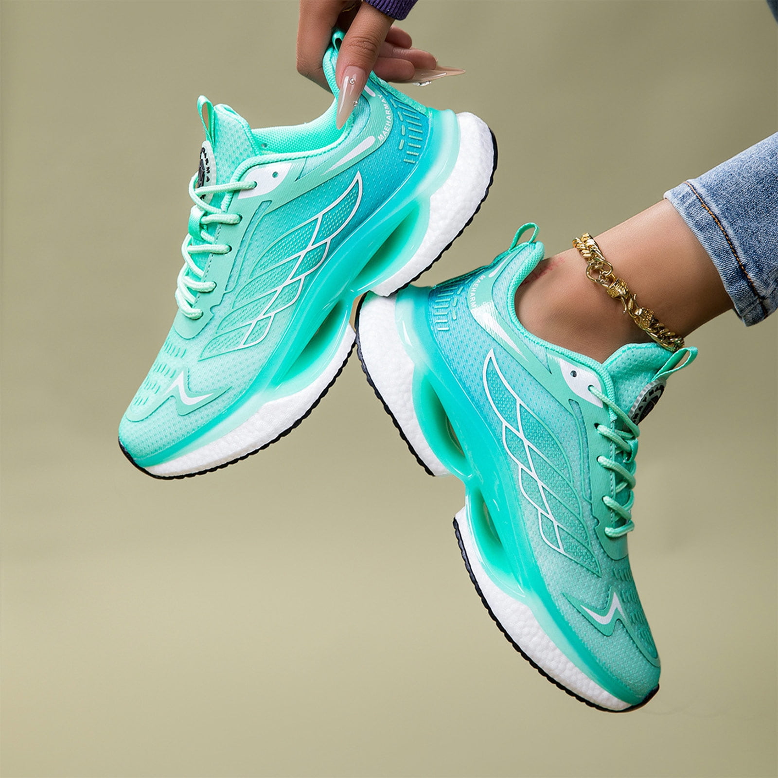Aerion Shoes for Women Men, Womens Armadillo Sneakers Shoe, Hands Free ...
