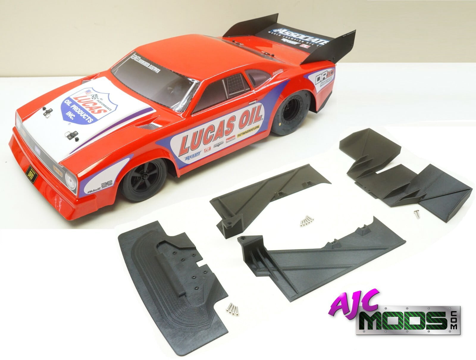 Aero Downforce Kit Ground Effects Associated DR10 PRO REAKT Lucas Oil ...