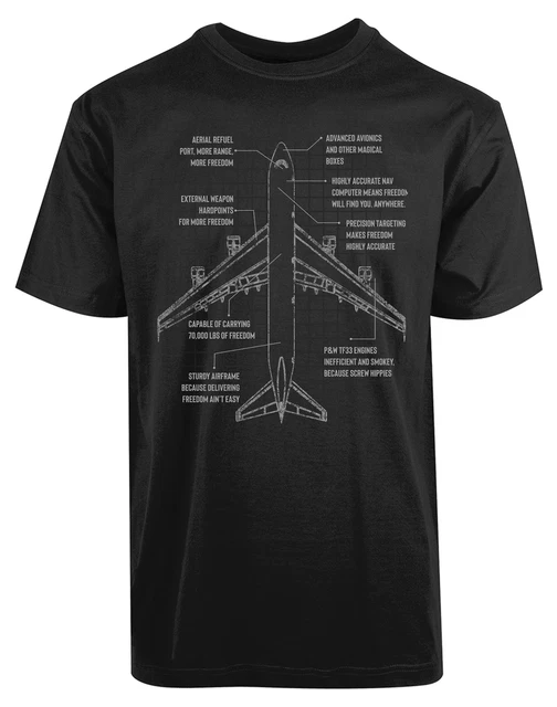 Aero Plane Part New Shirt Cool Stylish Air Jet Casual Top Tee Birthday ...