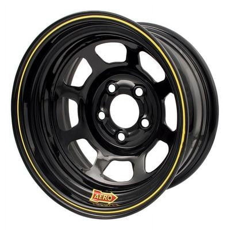 Aero Race Wheels 50-104750, 15X10 5In. 4.75 Black Performance Racing ...