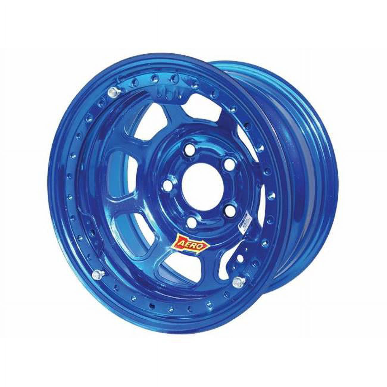 Aero Race Wheels 53-985030BLU 53-Series IMCA Rolled Beadlock Wheel ...