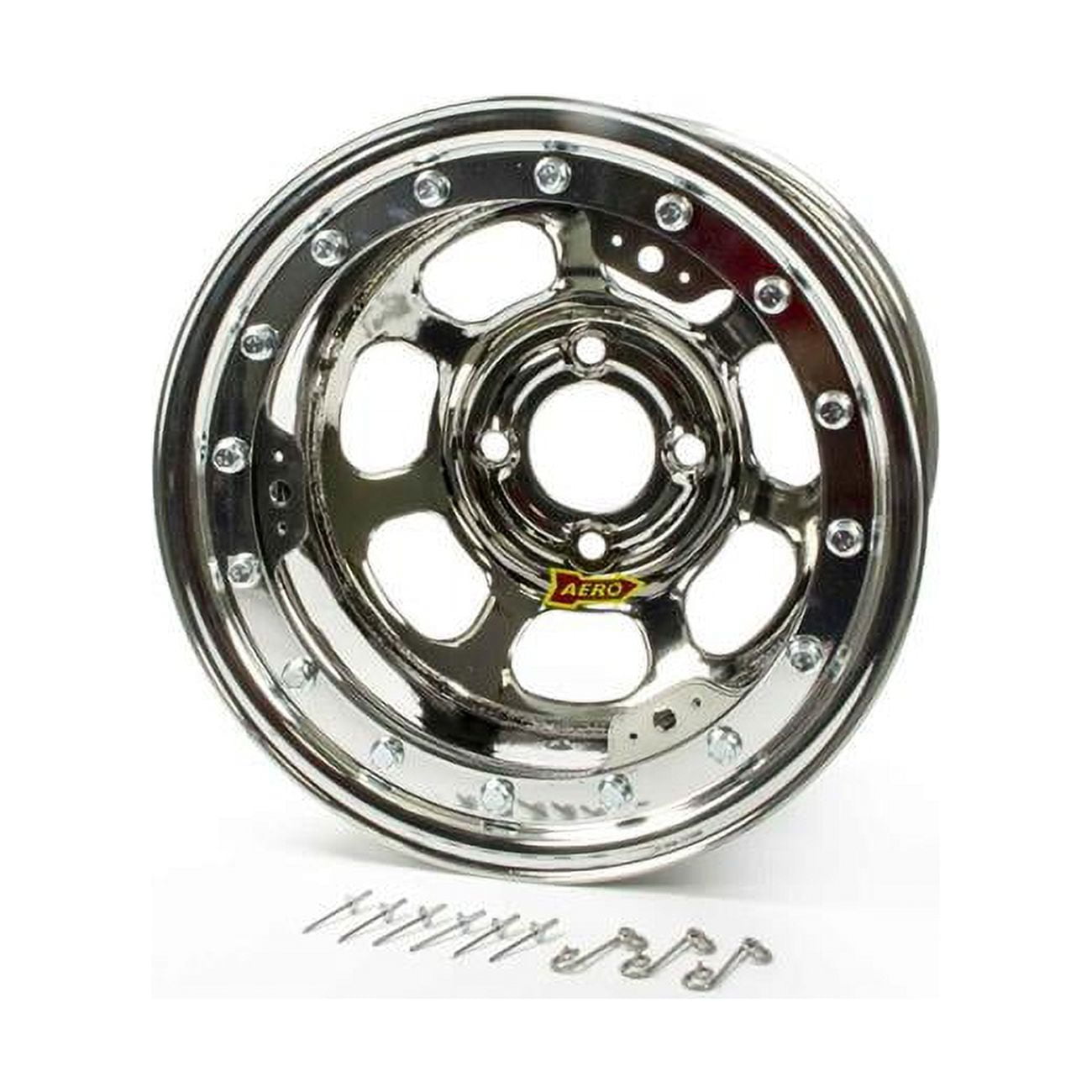 Aero Racing Wheels 33-284220 13 x 8 in. 33 Series Chrome Roll-Formed ...