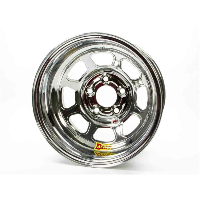 Aero Racing Wheels 52-285020 52 Series IMCA Rolled Wheel - Chrome - 15 ...