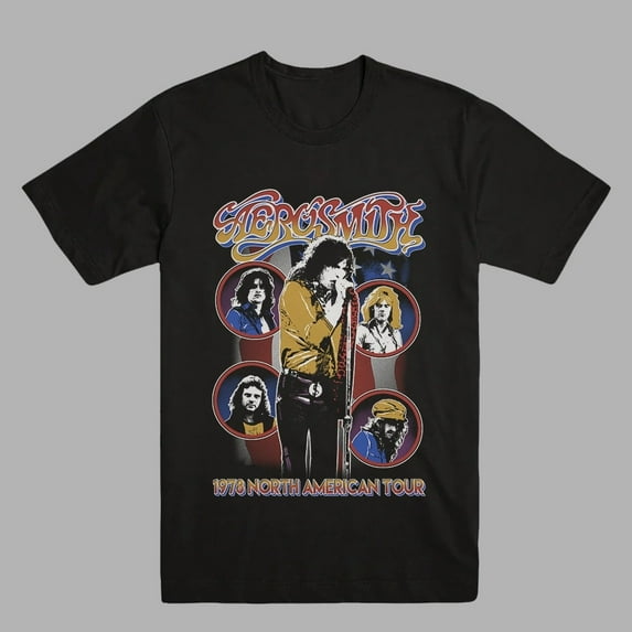 Aero&smith Band Hard Rock T-Shirt, Classic Rock Music Graphic Tee ...