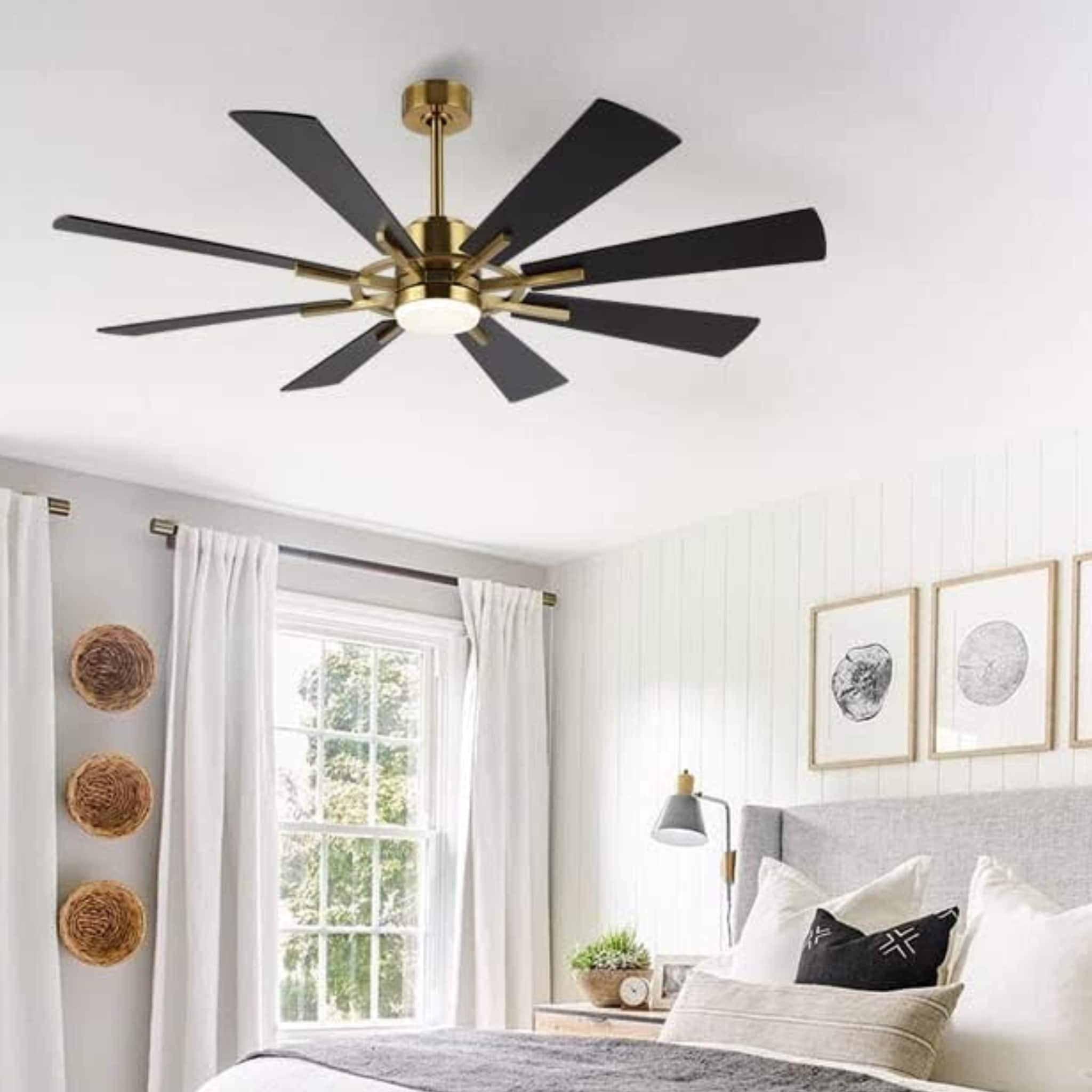 AeroBlade 60" 8-Blade 6-Speed Ceiling Fan with LED Light - Walmart.com