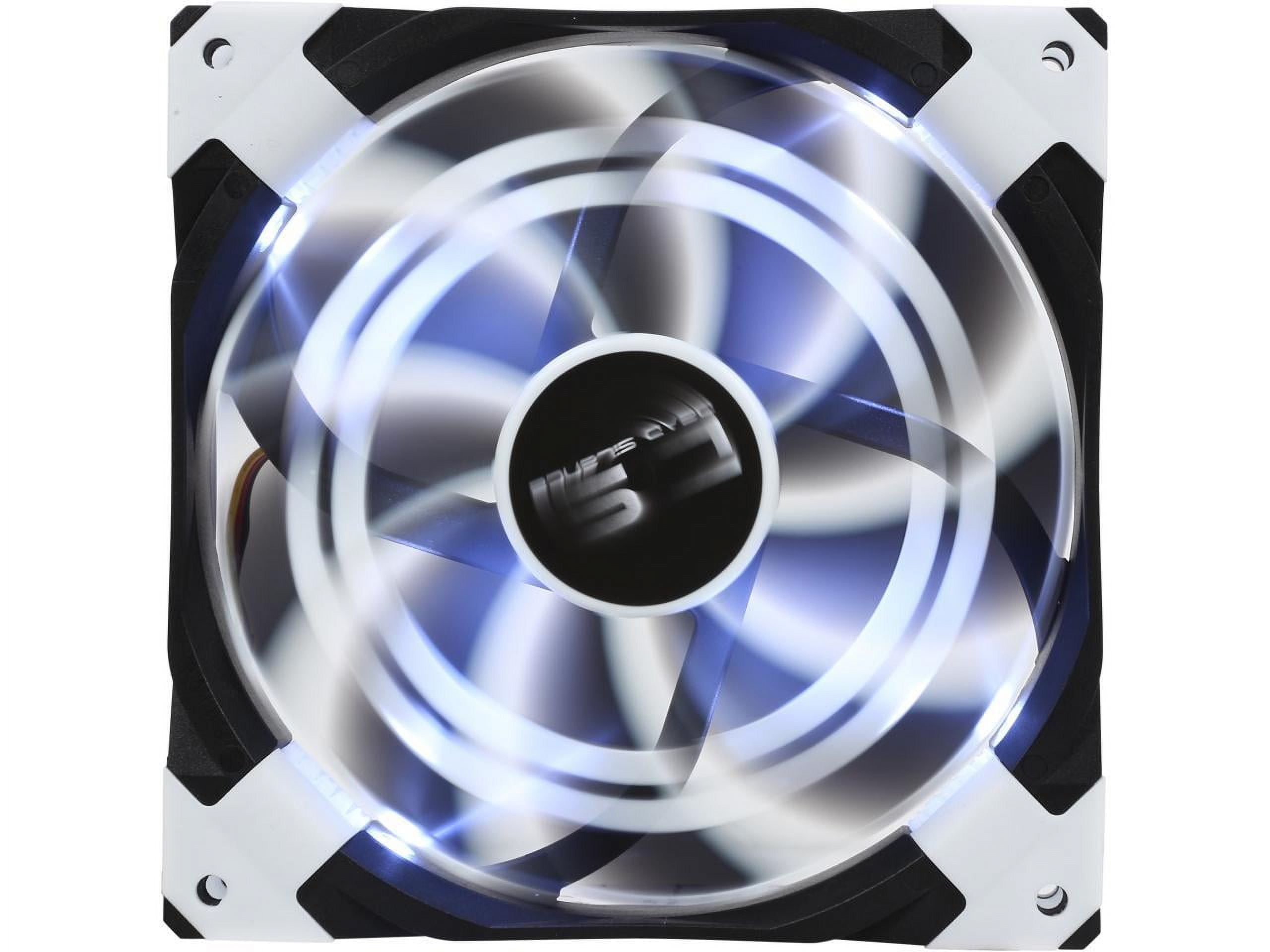 AeroCool DS 140mm White 140mm Patented Dual layered blades with noise ...