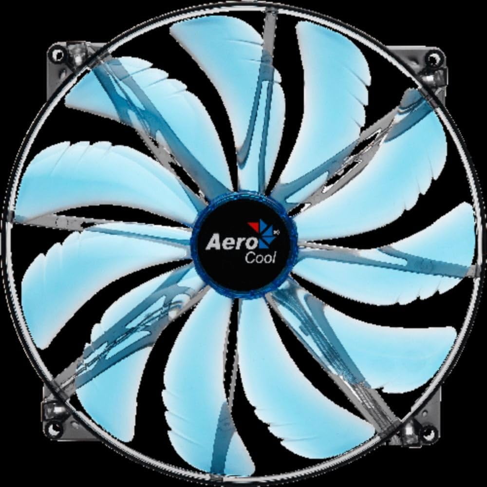 AeroCool Silent Master 200mm Blue Cooling Fan EN55642 For Desktop ...