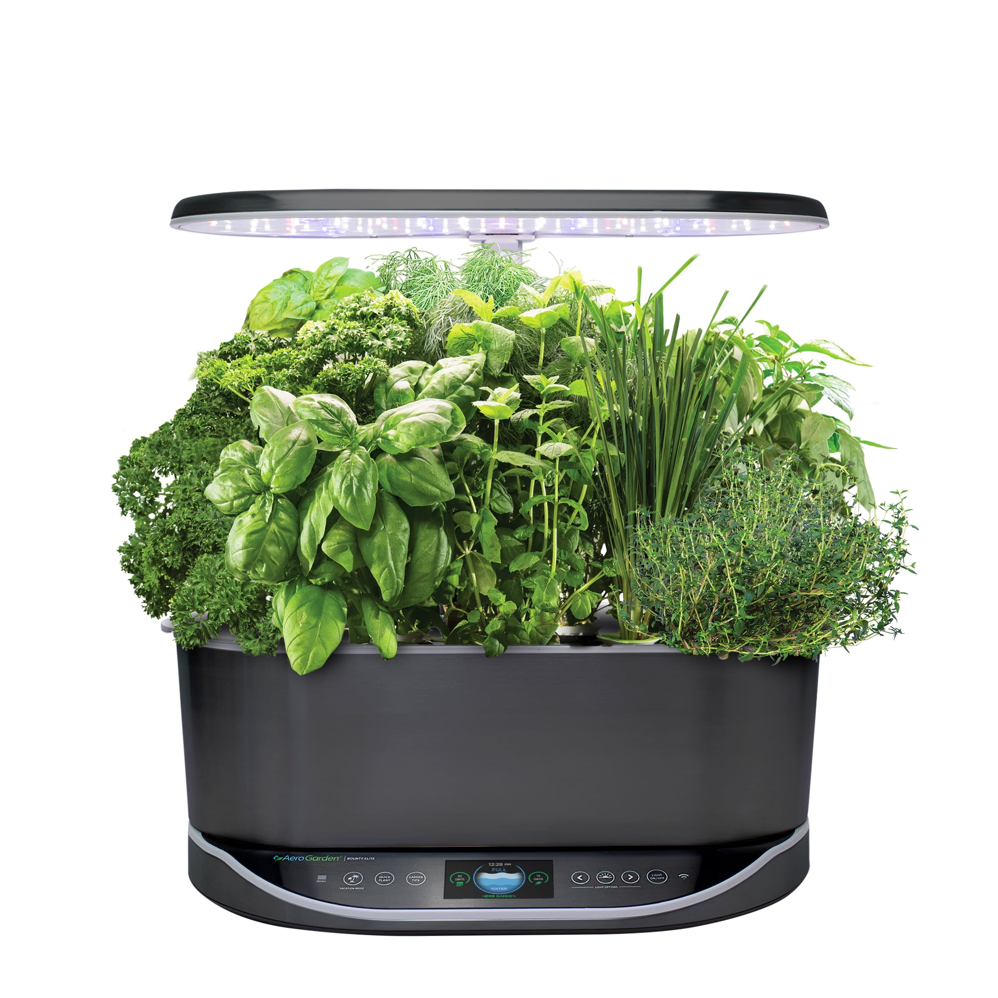 AeroGarden Bounty Elite - Indoor Garden with LED Grow Light, Platinum ...