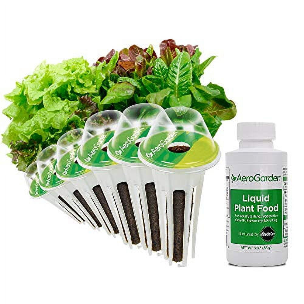 AeroGarden Heirloom Salad Greens Mix Seed Pod Kit with Liquid Plant ...