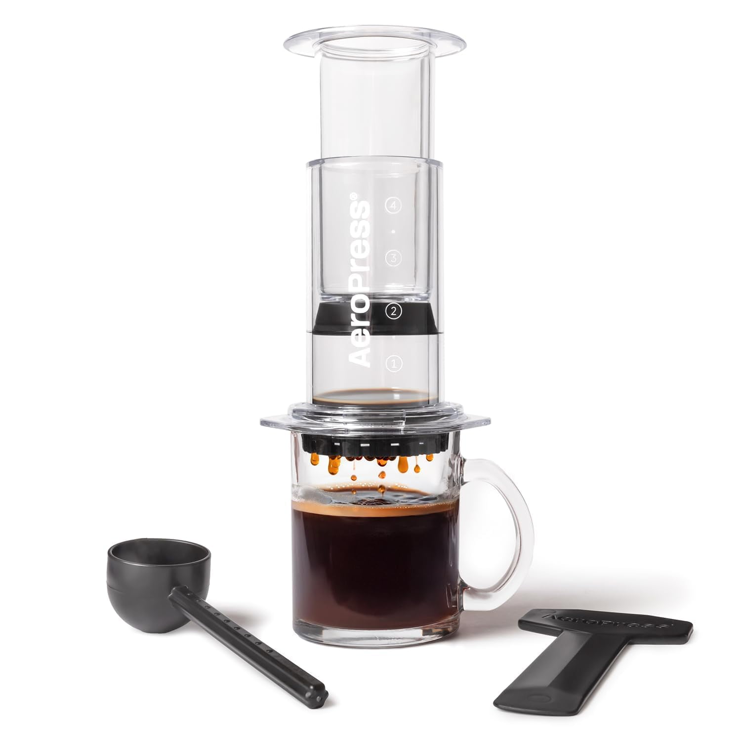AeroPress Clear Coffee Press - All-in-One French Press, Pour-Over ...