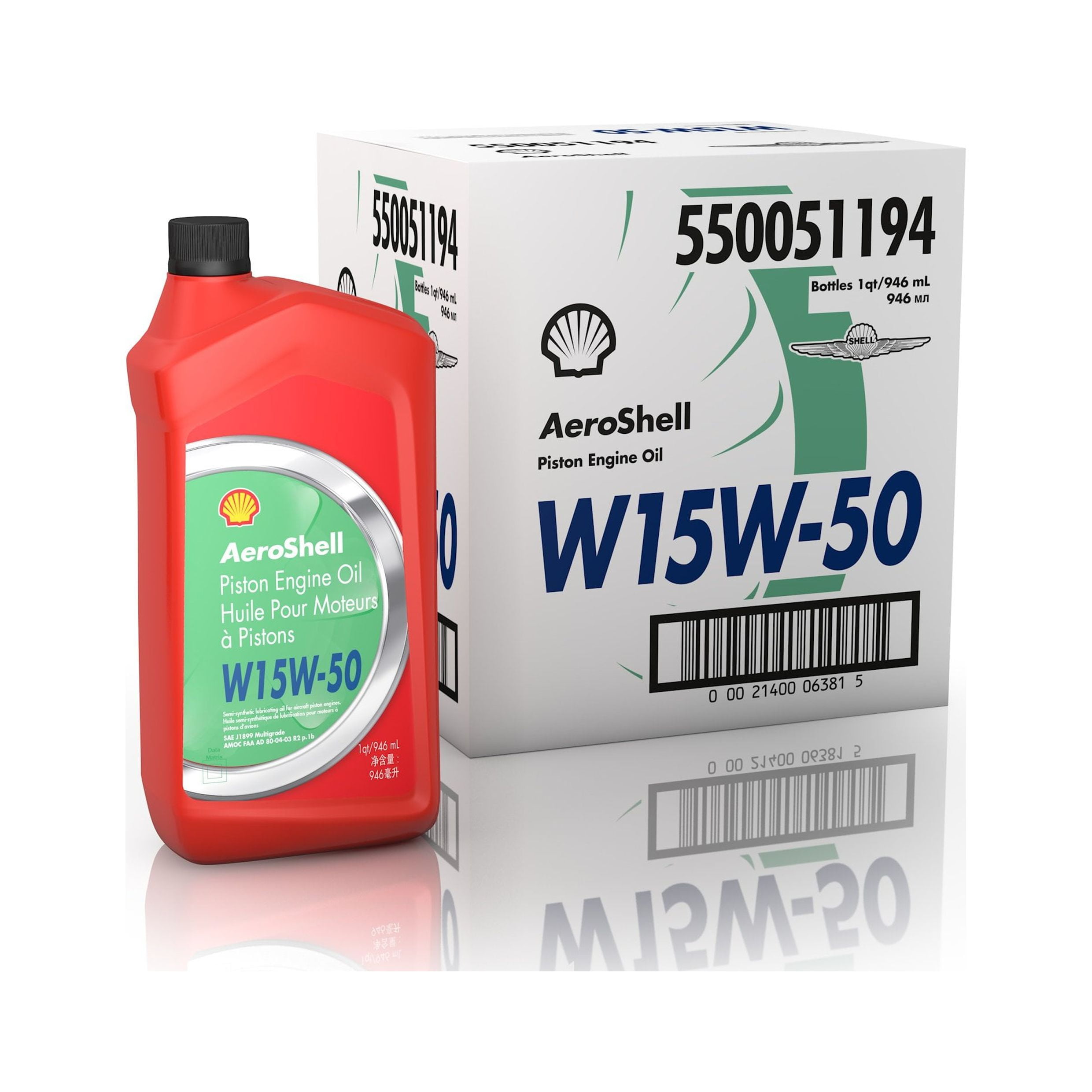 AeroShell 15W-50 Premium Semi-Synthetic Multi-Grade Piston Aviation ...