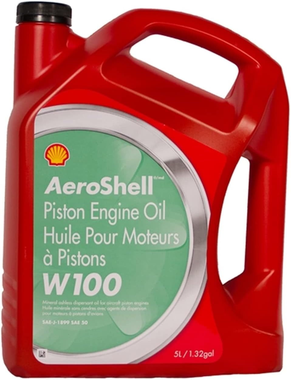 AeroShell Aeroshell W100 Piston Engine Oil SAE-J-1899 SAE 50, 5 liter - Walmart.com