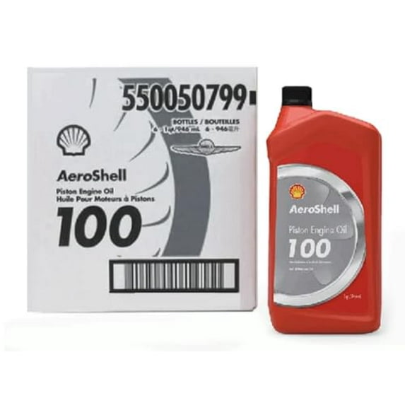AeroShell Oil 100 Straight Mineral Oil for Aviation Piston Engines SAE ...