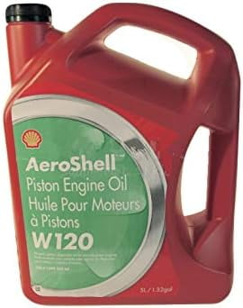 AeroShell Oil W120 SAE Grade 60 Ashless Dispersant Aircraft Oil - 5 ...