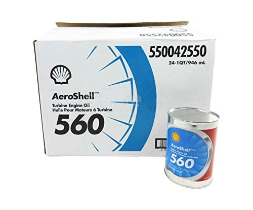 AeroShell Turbine Oil 560 Synthetic Turbine Engine Oil - Quart Can ...