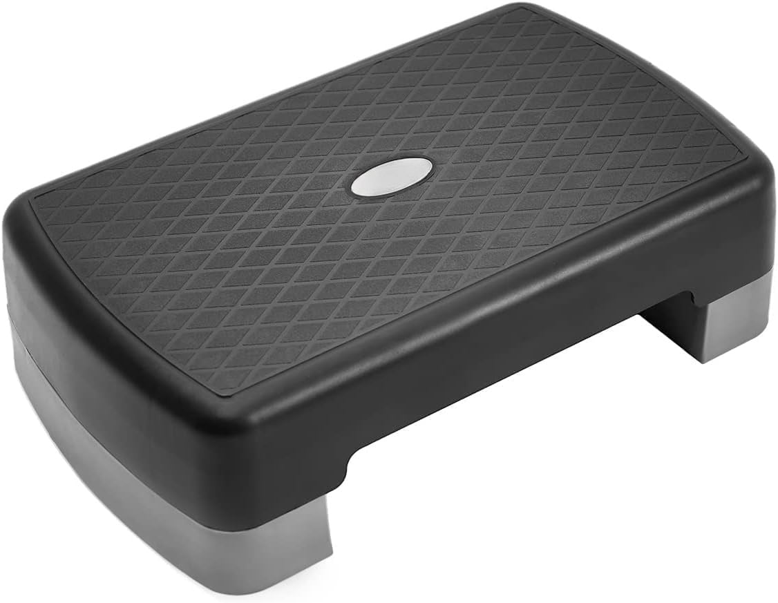 Aerobic Exercise Step Platform with Risers, Adjustable Height Workout ...