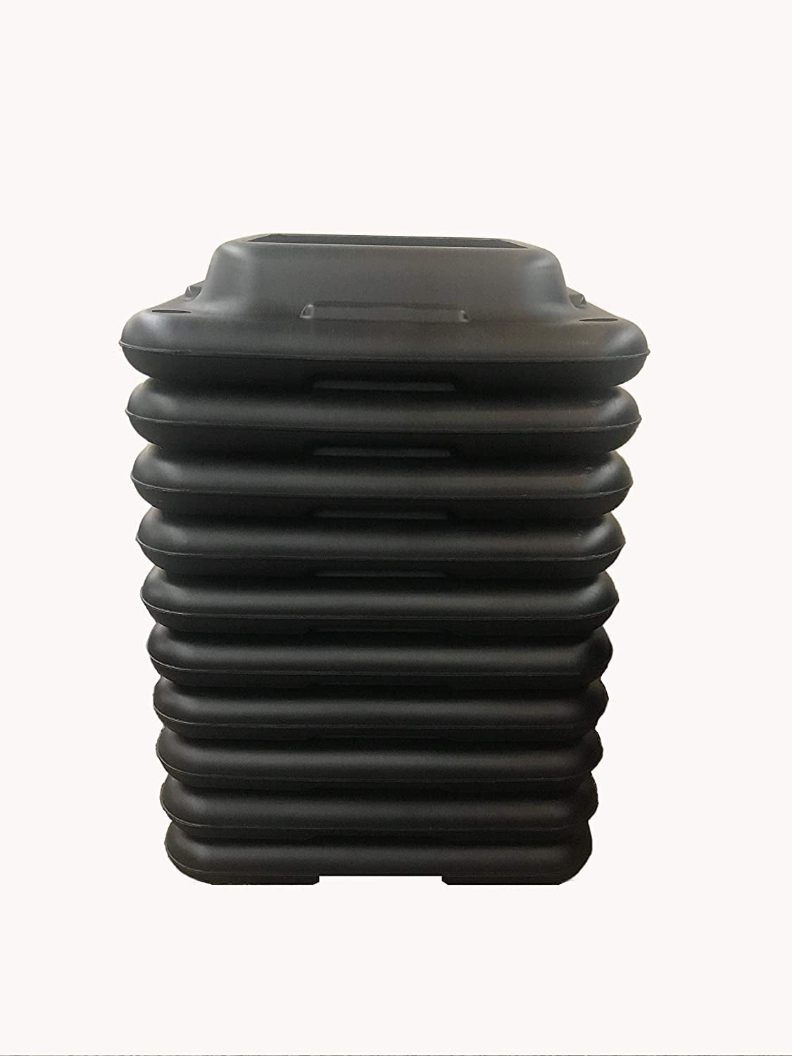 Aerobic Step Risers (10 Pack) Black Step Risers for Exercise Steps ...