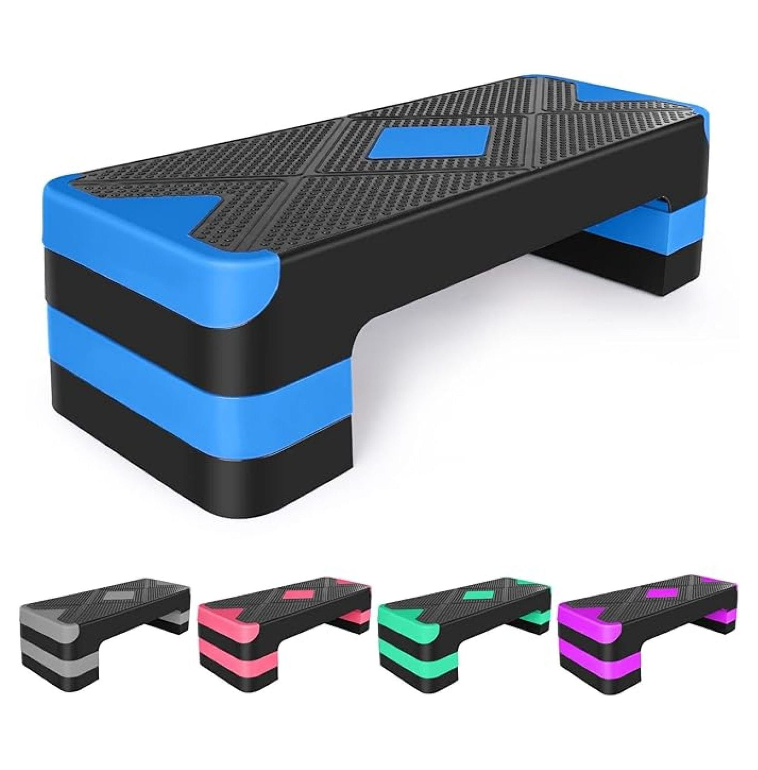 Aerobic Stepper Platform - Adjustable Workout Step for Home & Gym - 3 ...